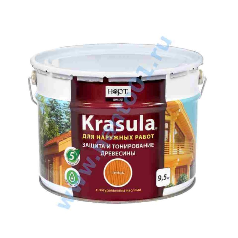 Состав KRASULA (красула)предназначен для защиты и тонирования древесины